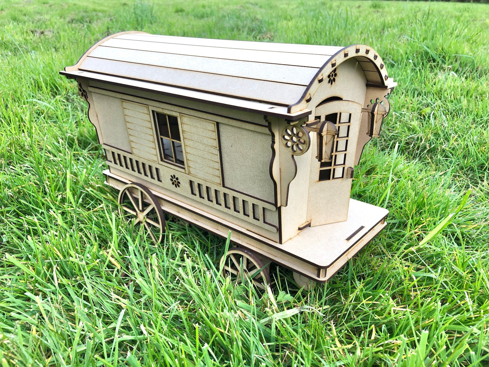 3D DIY MDF Model Kit Large Gypsy Caravan vardo Scale - Etsy