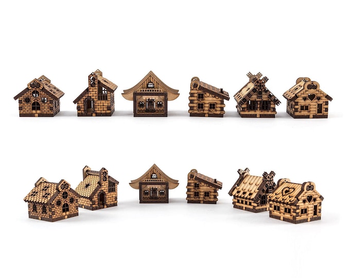 Mini Houses Set DIY - Etsy