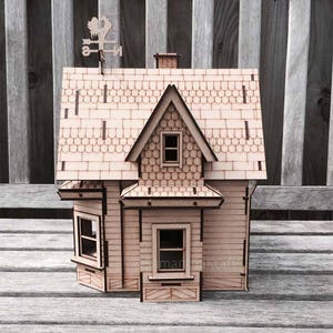 UP House Detailed MDF Model Kit - Diy - Etsy