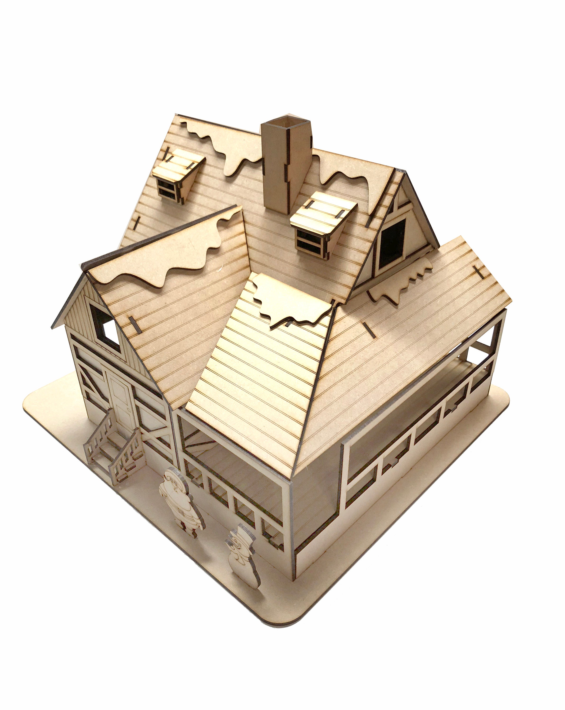 Large Cabin MDF Model Kit DIY - Etsy UK