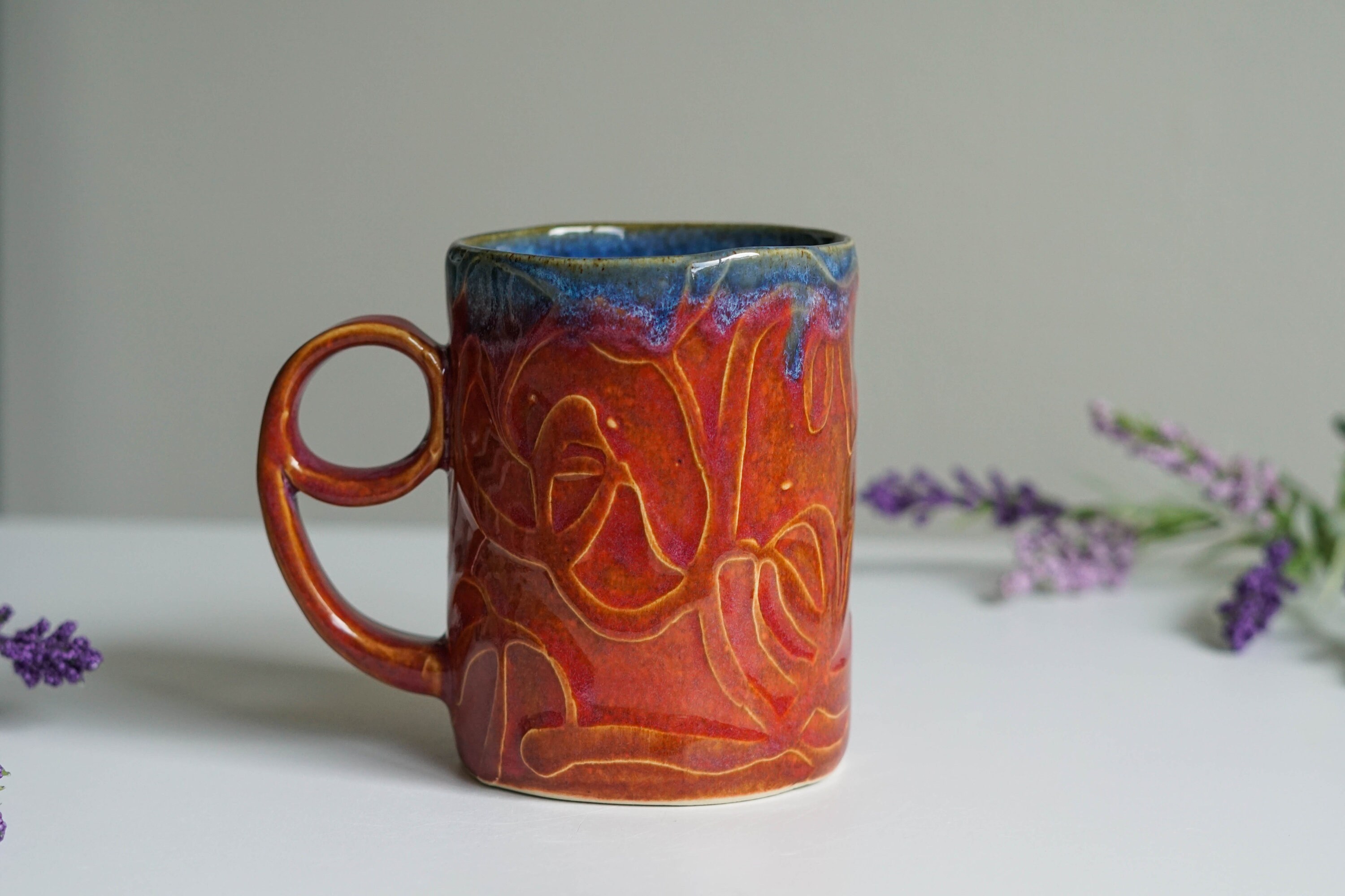 Red Ceramic Ribbon - Etsy