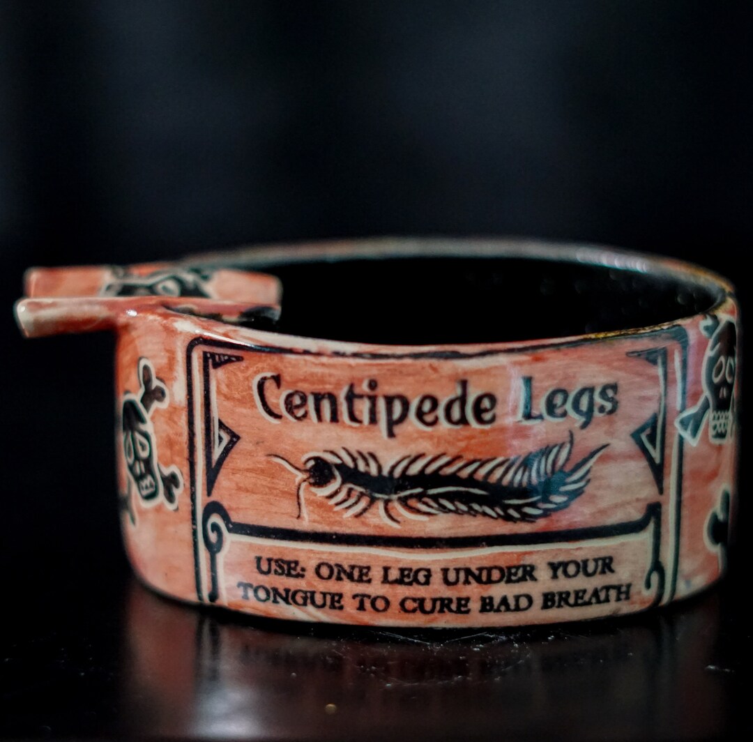 Ceramic Handmade Centipede Skulls Ashtray Apothecary Sgraffito Glaze ...