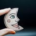 Handmade Moon Magnet Sgraffito Ceramic Witch Halloween Art - Etsy UK