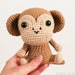 PATTERN: Michael the Monkey Amigurumi, Crocheted Monkey Pattern, Ape ...