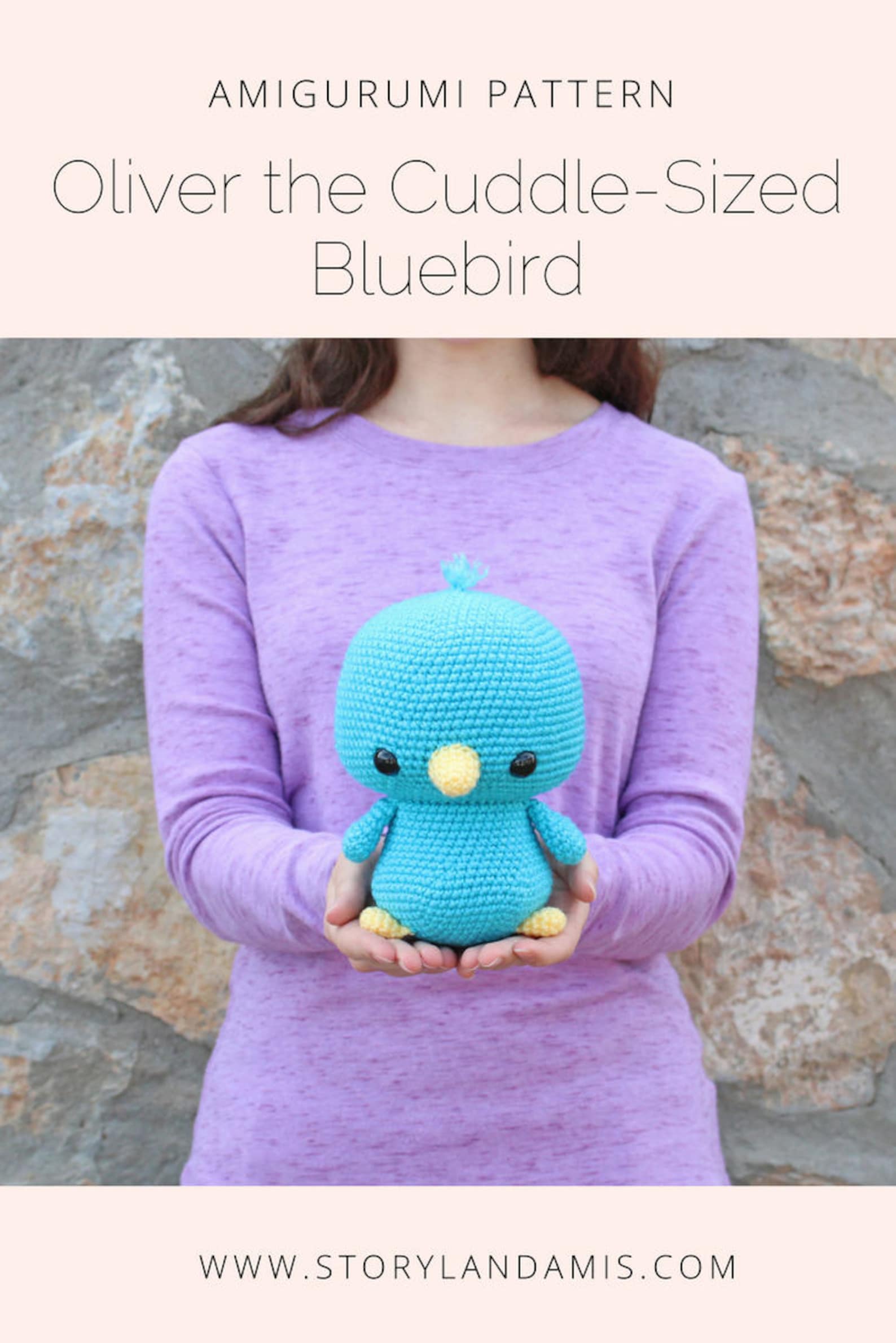 PATTERN: Cuddle-sized Bluebird Amigurumi Crocheted Bird - Etsy