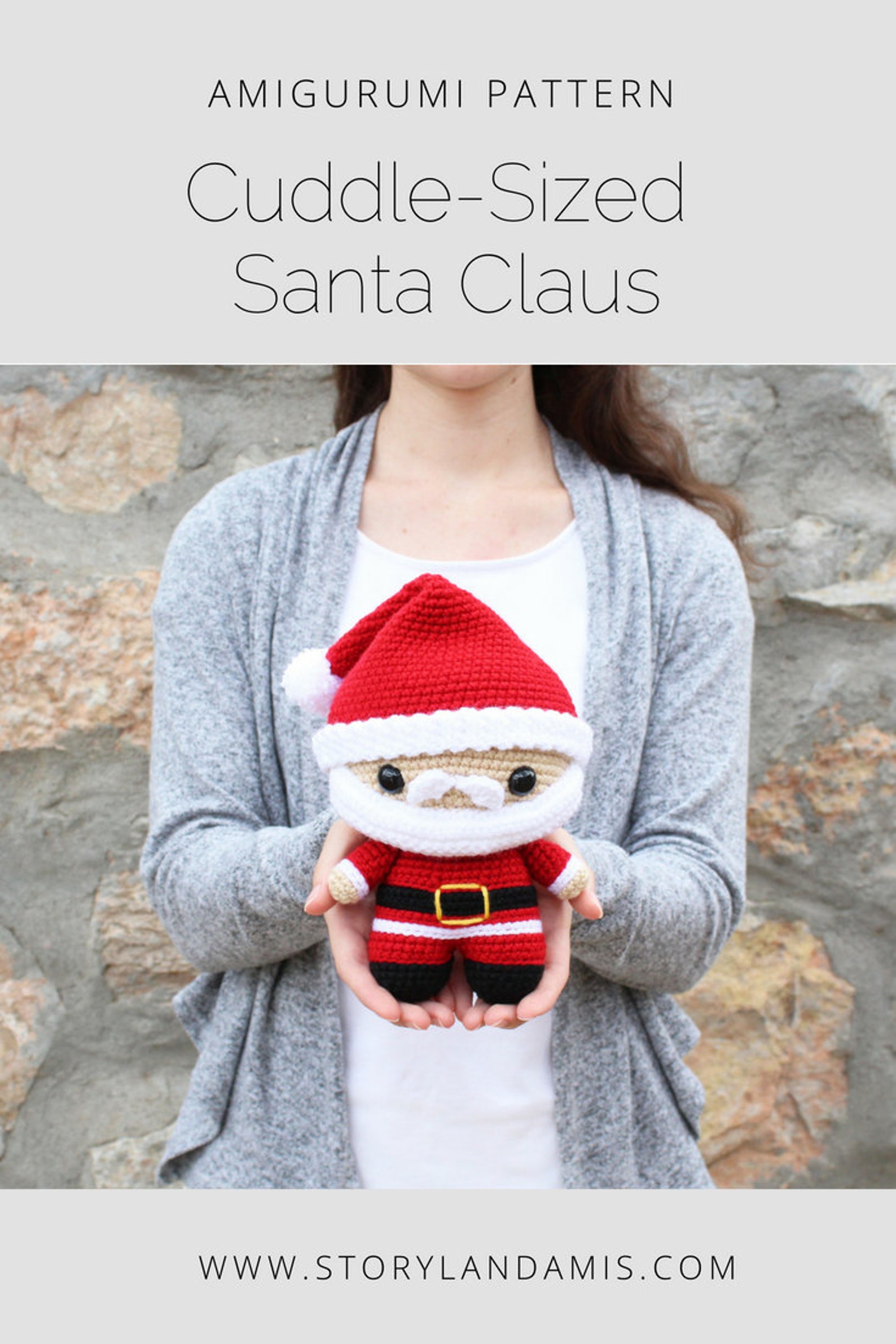 PATTERN: Cuddle-Sized Santa Claus Amigurumi Crocheted St. | Etsy