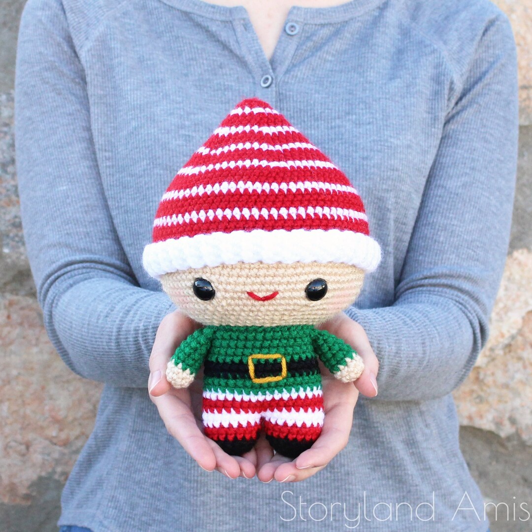 PDF Cuddle-sized Christmas Elf Amigurumi Crochet PATTERN - Etsy