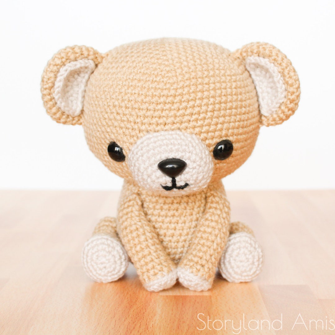 PATTERN: Cuddle-sized Teddy Bear Amigurumi, Crocheted Bear Pattern ...
