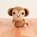 PATTERN: Michael the Monkey Amigurumi, Crocheted Monkey Pattern, Ape ...