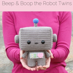 PATTERN: Cuddle-sized Beep and Boop the Robot Twins Amigurumi ...