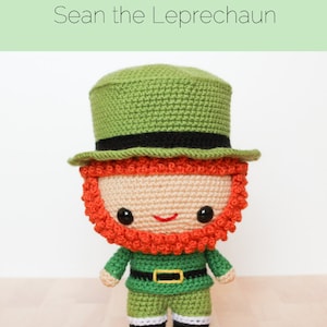 PATTERN: Cuddle-sized Sean the Leprechaun Amigurumi, Crocheted St ...