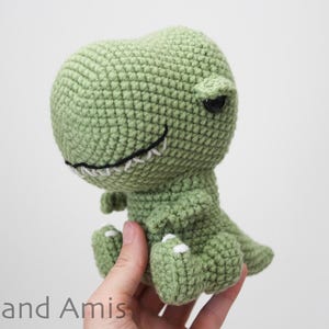 PATTERN: Troy the T-rex Amigurumi, Crocheted Dinosaur Pattern ...
