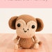 PATTERN: Michael the Monkey Amigurumi, Crocheted Monkey Pattern, Ape ...