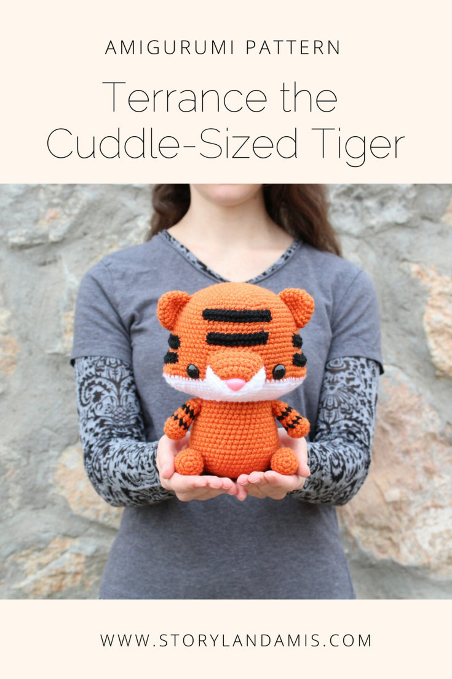 PATTERN: Cuddle-sized Tiger Amigurumi Crocheted Tiger - Etsy