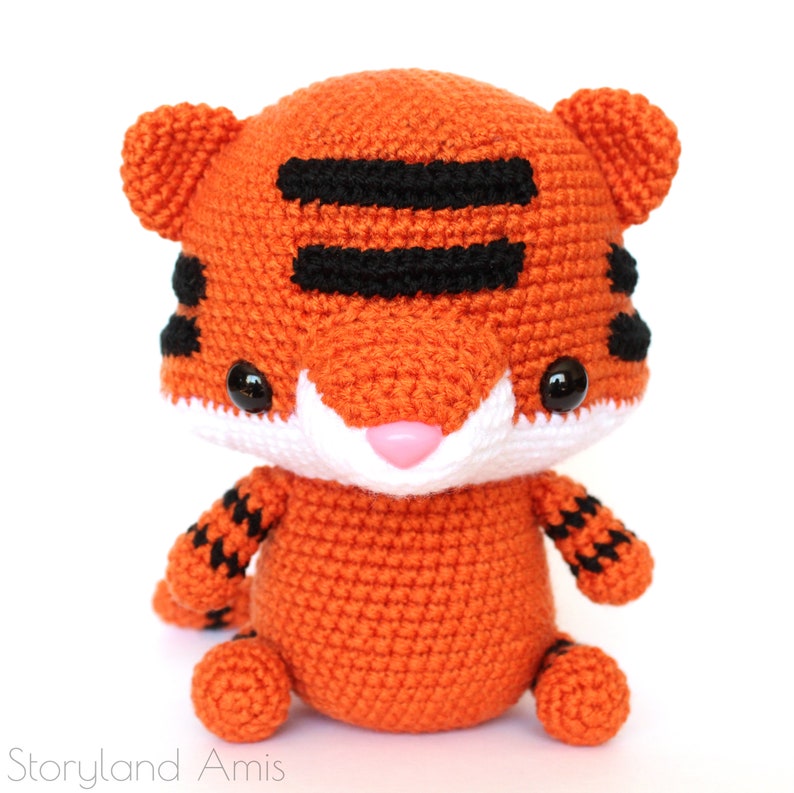PATTERN: Cuddle-sized Tiger Amigurumi Crocheted Tiger - Etsy