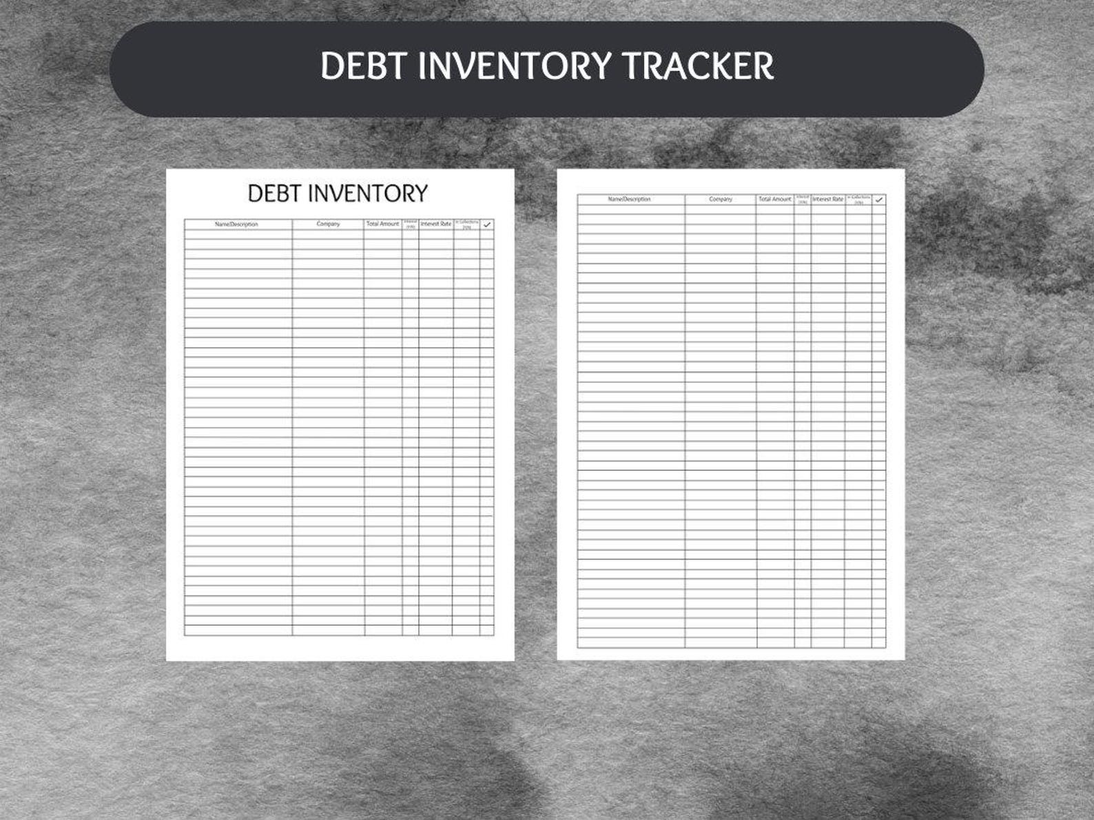 Debt Tracker Printable, Student Loan Planner, Mortgage Payment Tracker ...