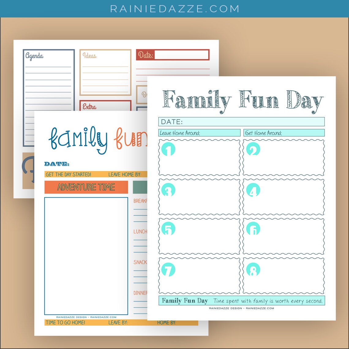 Family Fun Day Itinerary - Printable PDF - Etsy