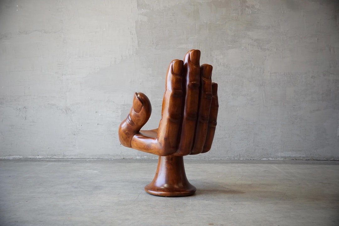 Vintage Hand Chair in the Manner of Pedro Friedeberg - Etsy