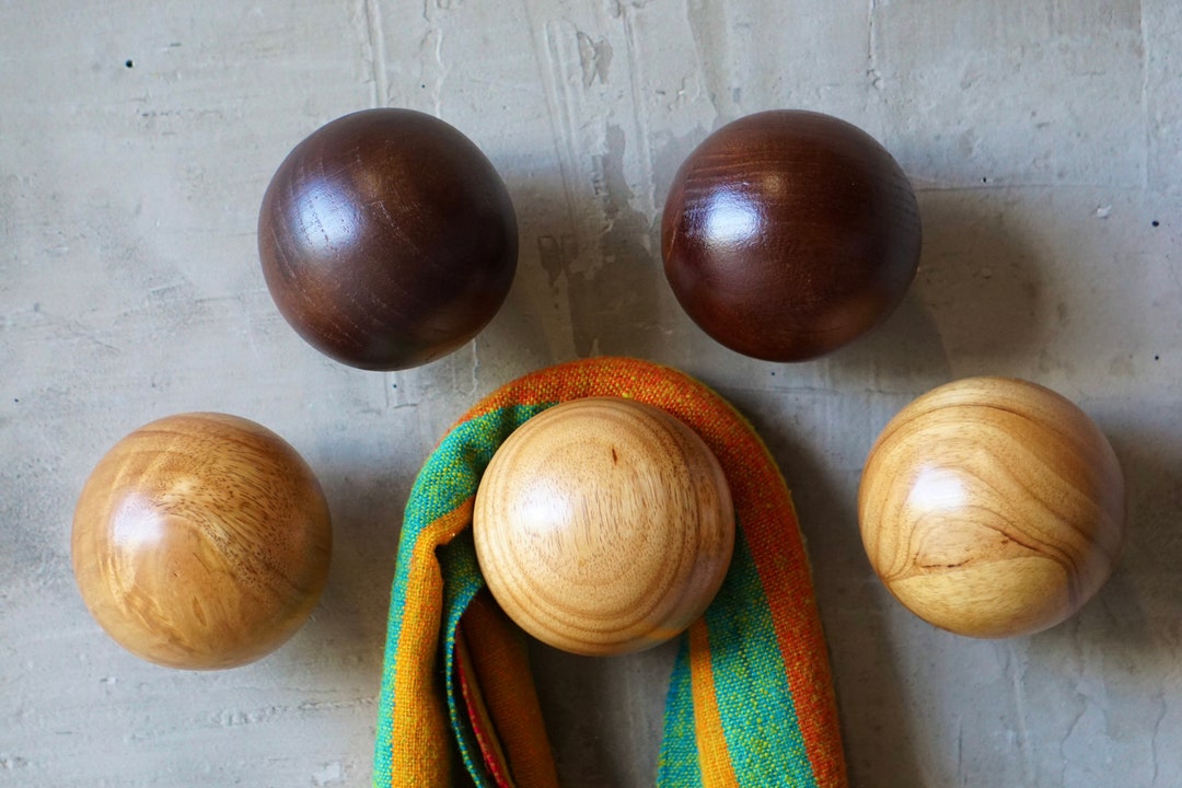 Oversized Wooden Ball ‘hooks’ - Etsy