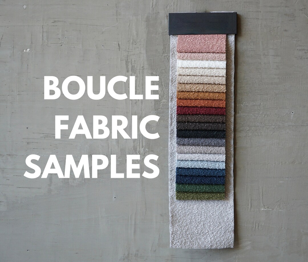 F&F Boucle Fabric Samples - Etsy