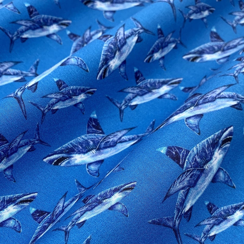 Shark Fabric - Etsy