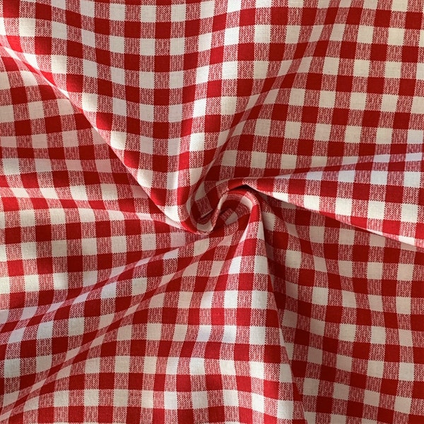 Red Gingham Check - Etsy