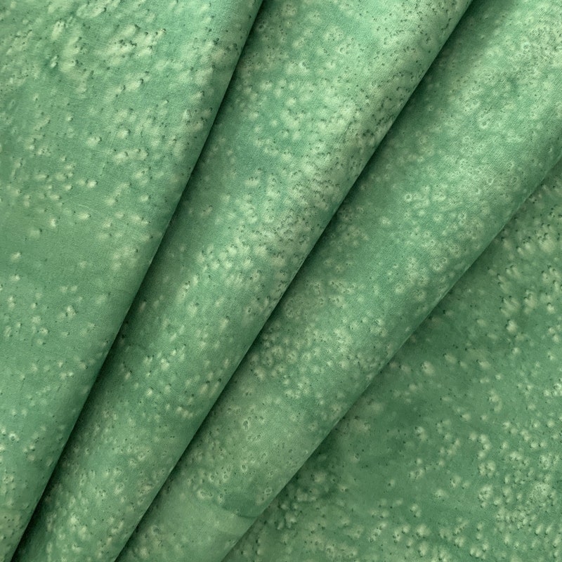 Green Batik Fabric - Etsy