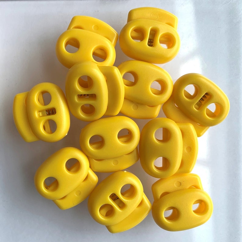 Toggle Cord Locks Spring Loaded Plastic Elastic & Cording - Etsy Norway