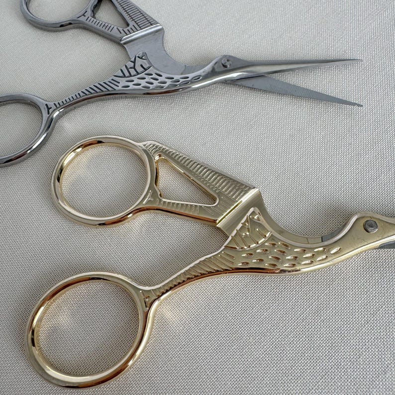 Crane Sewing Scissors, Stork Bird Embroidery Scissors, Stainless Steel ...