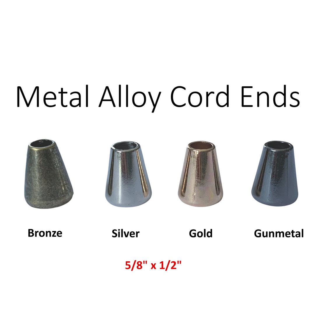 5mm Hole Metal Bell End Caps, Cone Shaped Cord End Caps, Clothing ...