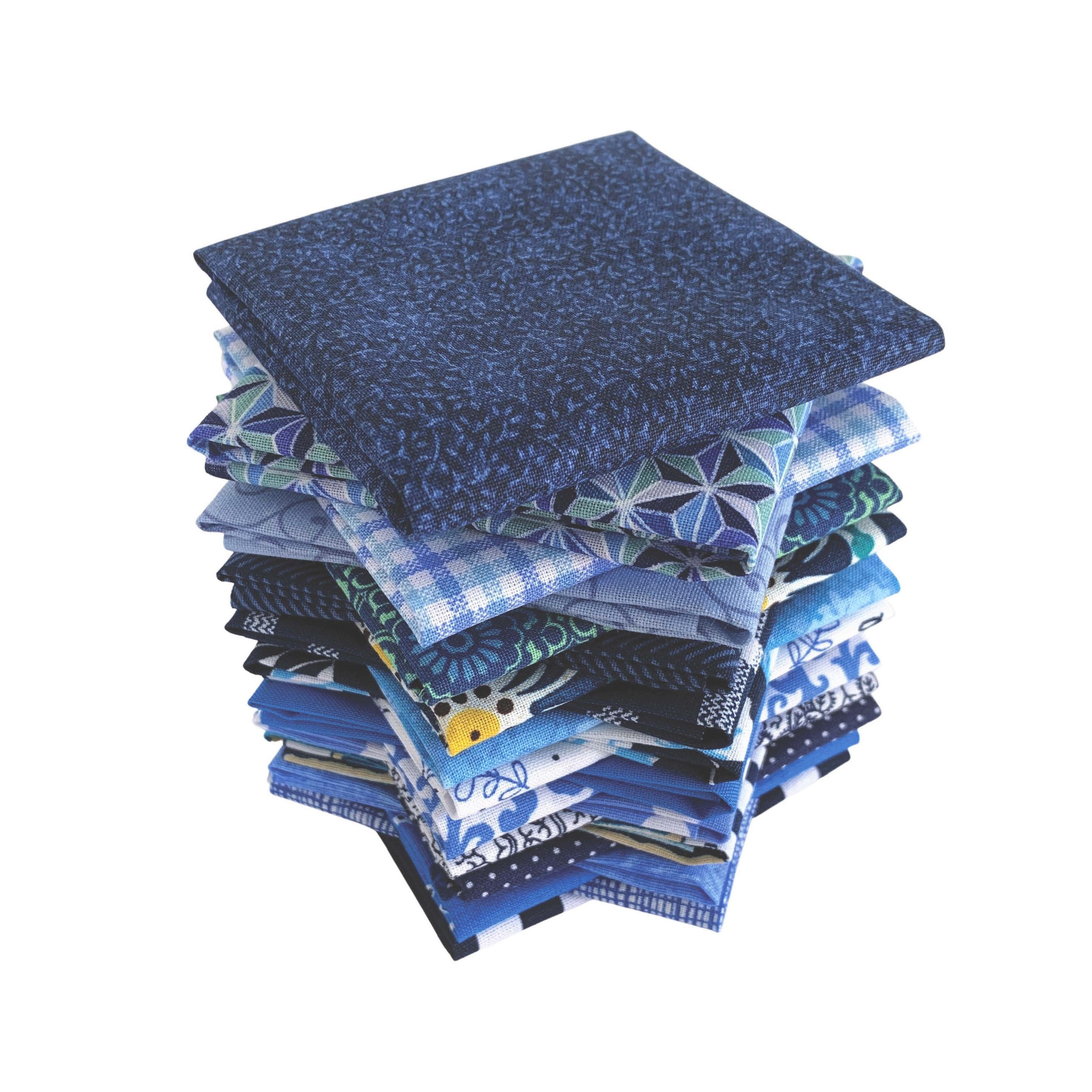 Blue Layer Cake Fabric Bundle of 21 Pieces Pre-Cuts 10 x 10 | Etsy