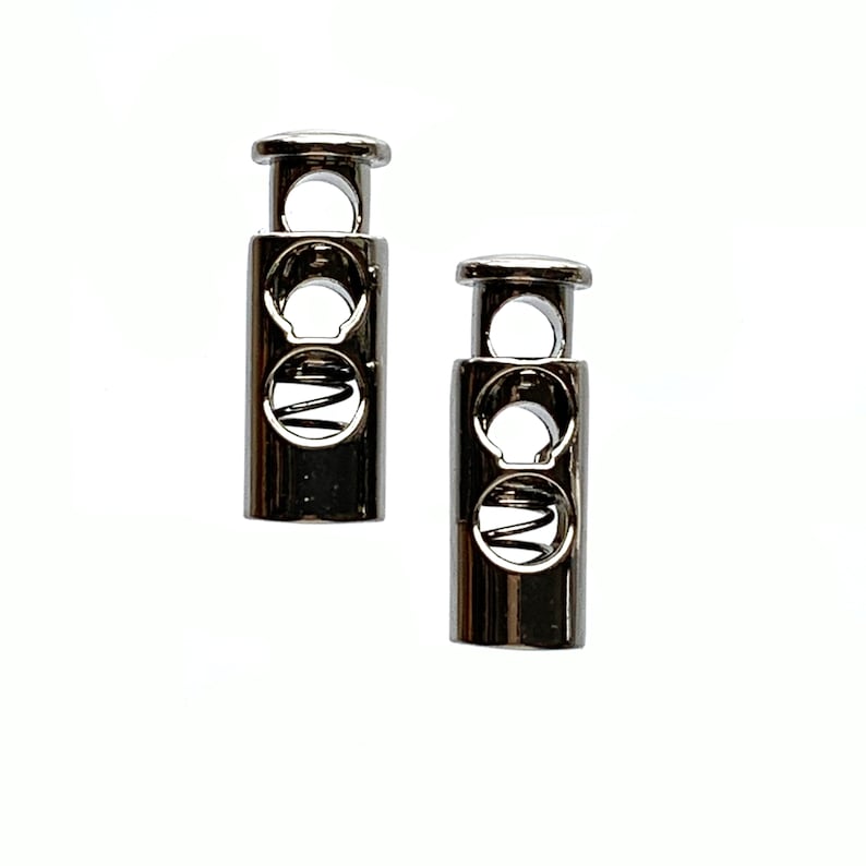 Toggle Cord Locks Silver Metal Cord Togglelight Weight - Etsy