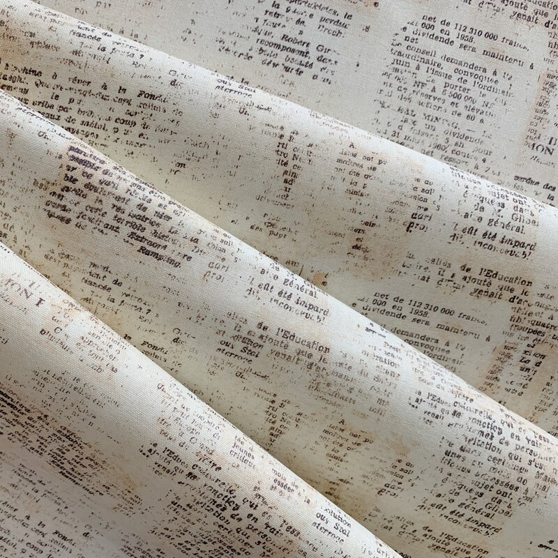French Script Fabric - Etsy UK