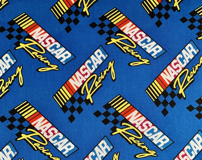 NASCAR Racing 100% Cotton Fabric, by NASCAR Licensed Fabric, Retro ...