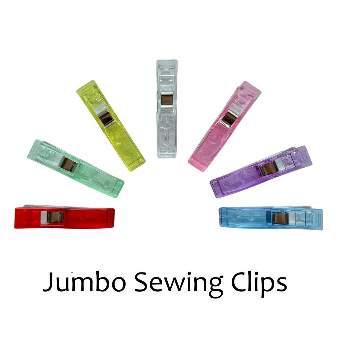 Jumbo Sewing Clips, Quilting, Binding, Multi Color Fabric Clips - Etsy