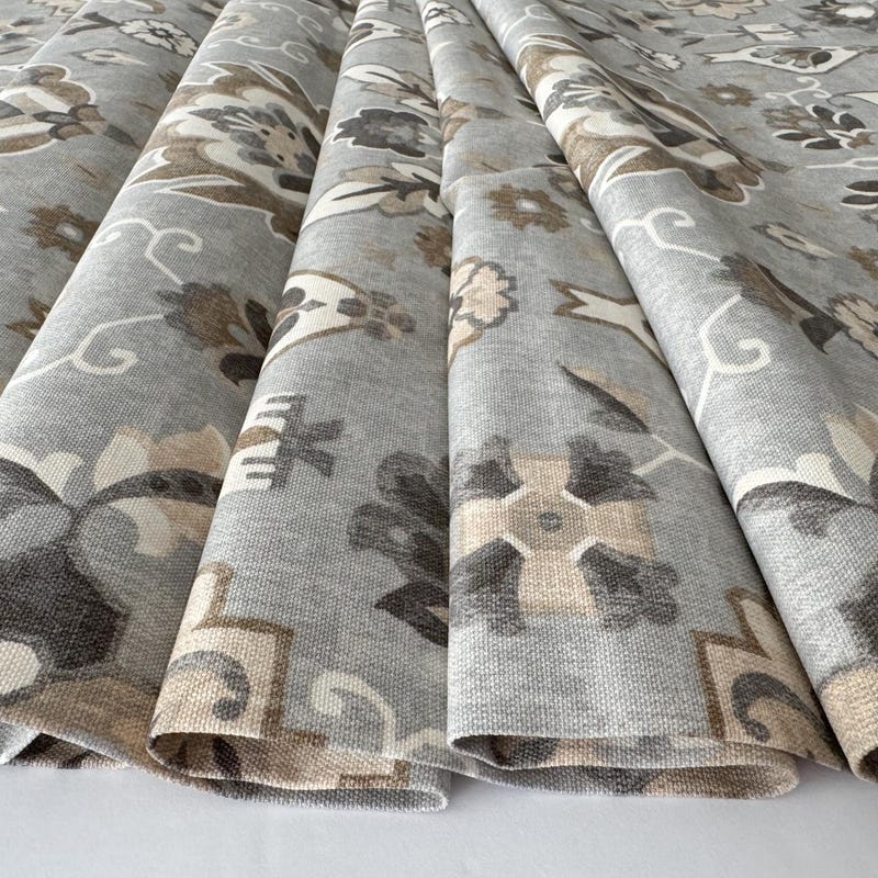 Gray Damask Curtains - Etsy