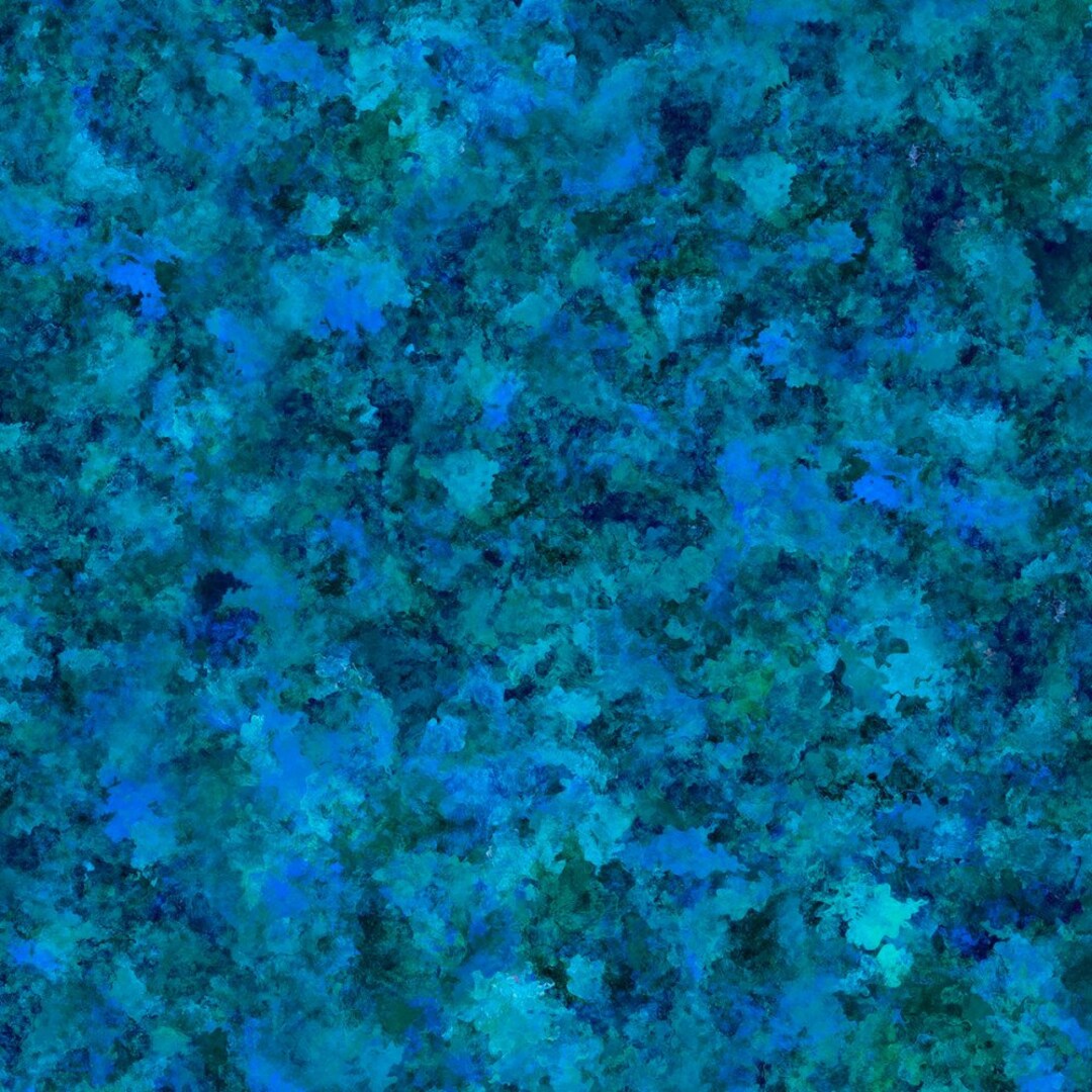 Palette Patch in Blue and Aqua Premium Quality Cotton Fabric, 100% ...