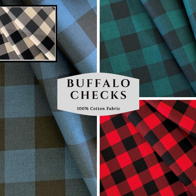 Buffalo Check Fabric - Etsy