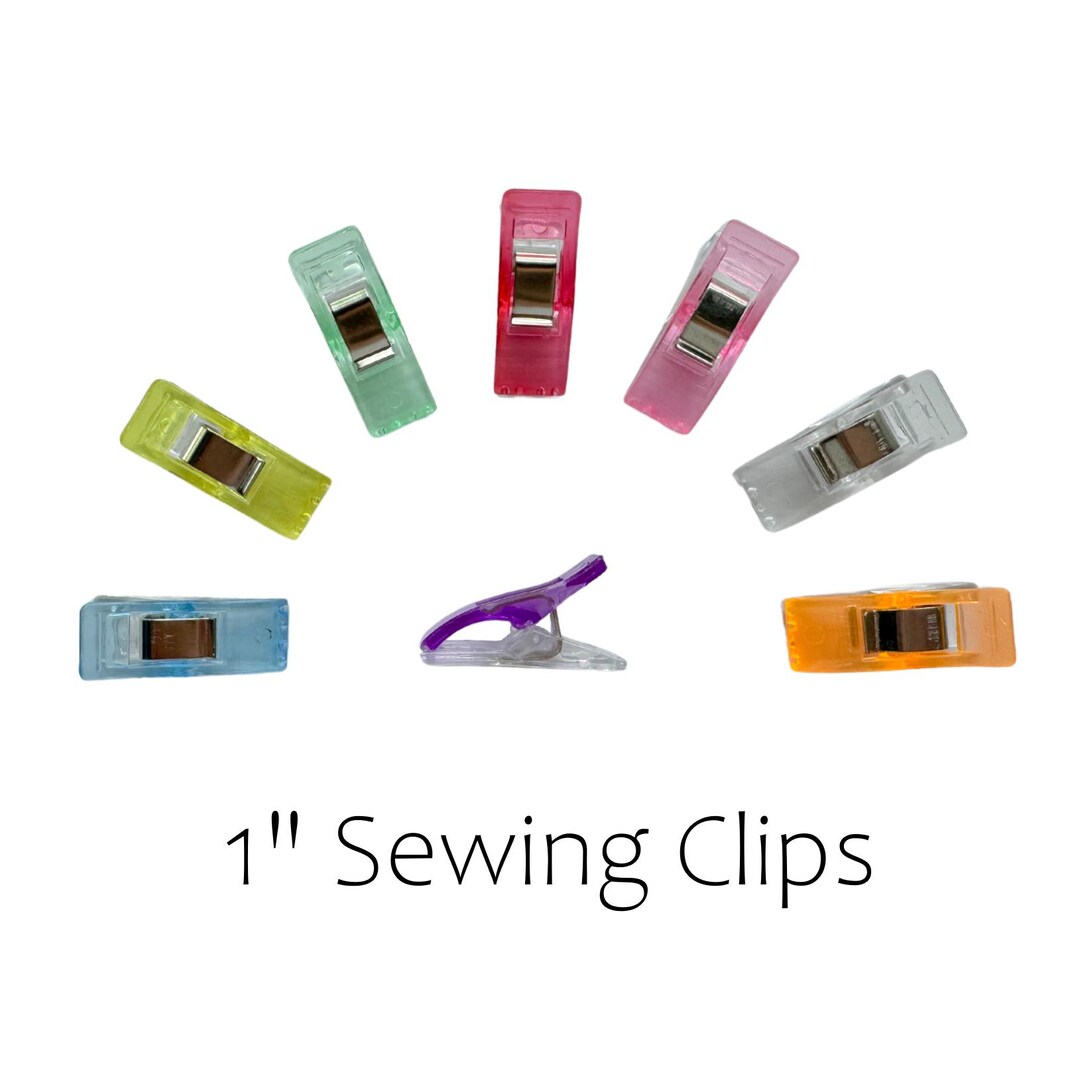 Sewing Clips, 1" Quilters Binding Clips, Sewing Notions, Multi Color ...