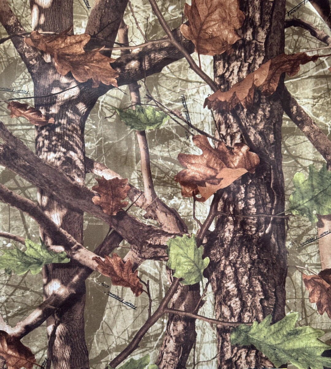 True Timber DS1 Camo Fabric, Poly Suede 60" Wide, Quiet Fabric - Etsy