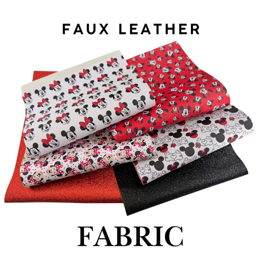 Faux Leather Fabric Sheets, 6 Coordinating Design to Choose From - Etsy