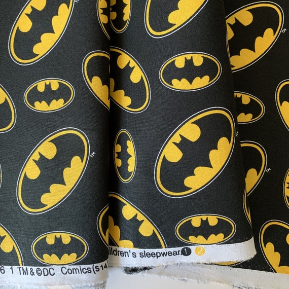 Batman Logo Toss Cotton Fabric Quilting Cotton Batman Bat - Etsy