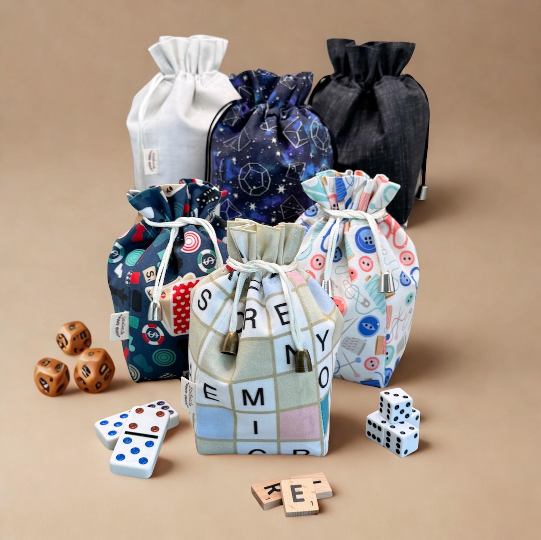 DIY Cinch Bag Sewing Kit, Game on Fabric, Beginner Project - Etsy