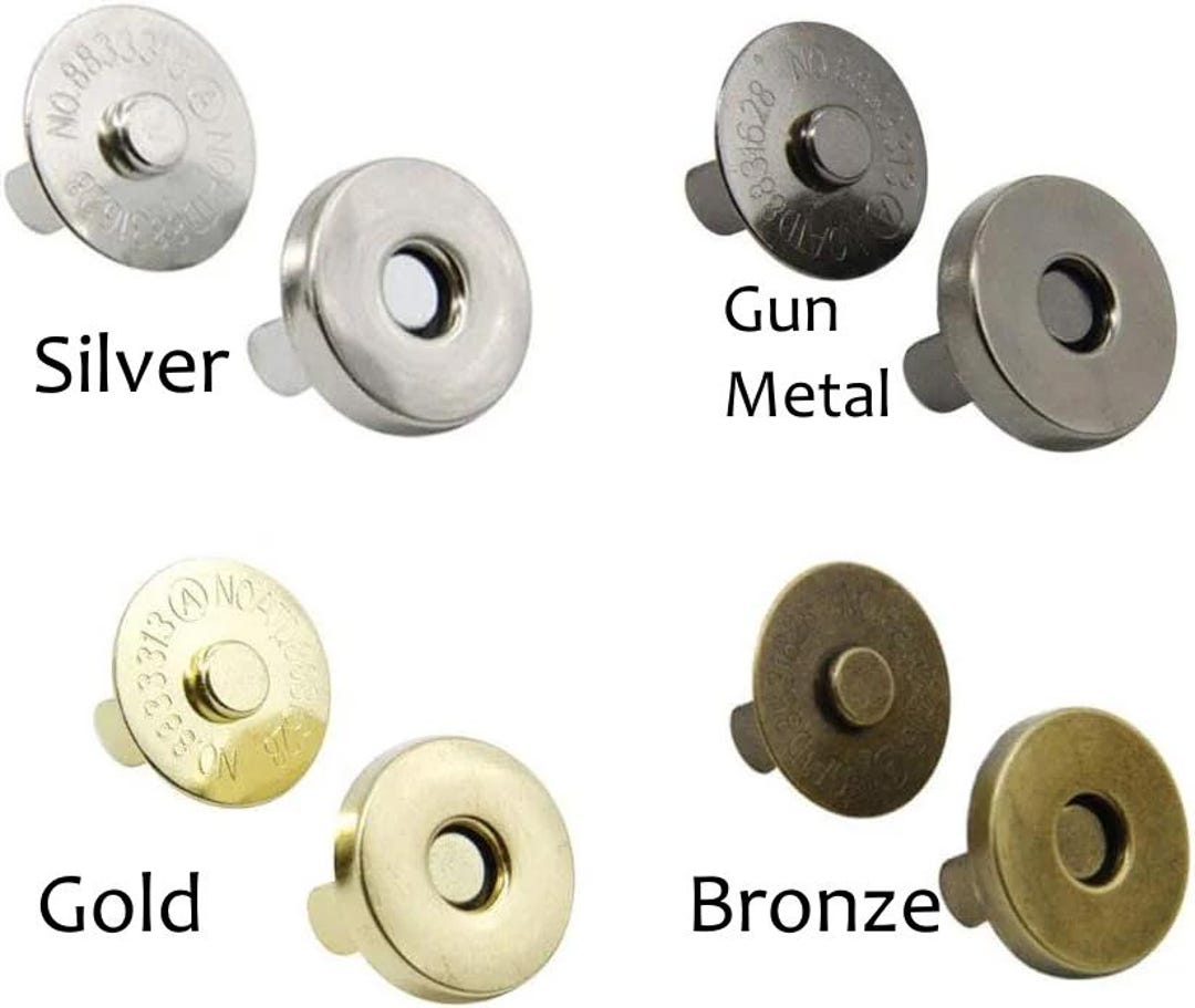 18mm Magnetic Purse Snap Set, Bag Closure Hardware - Etsy