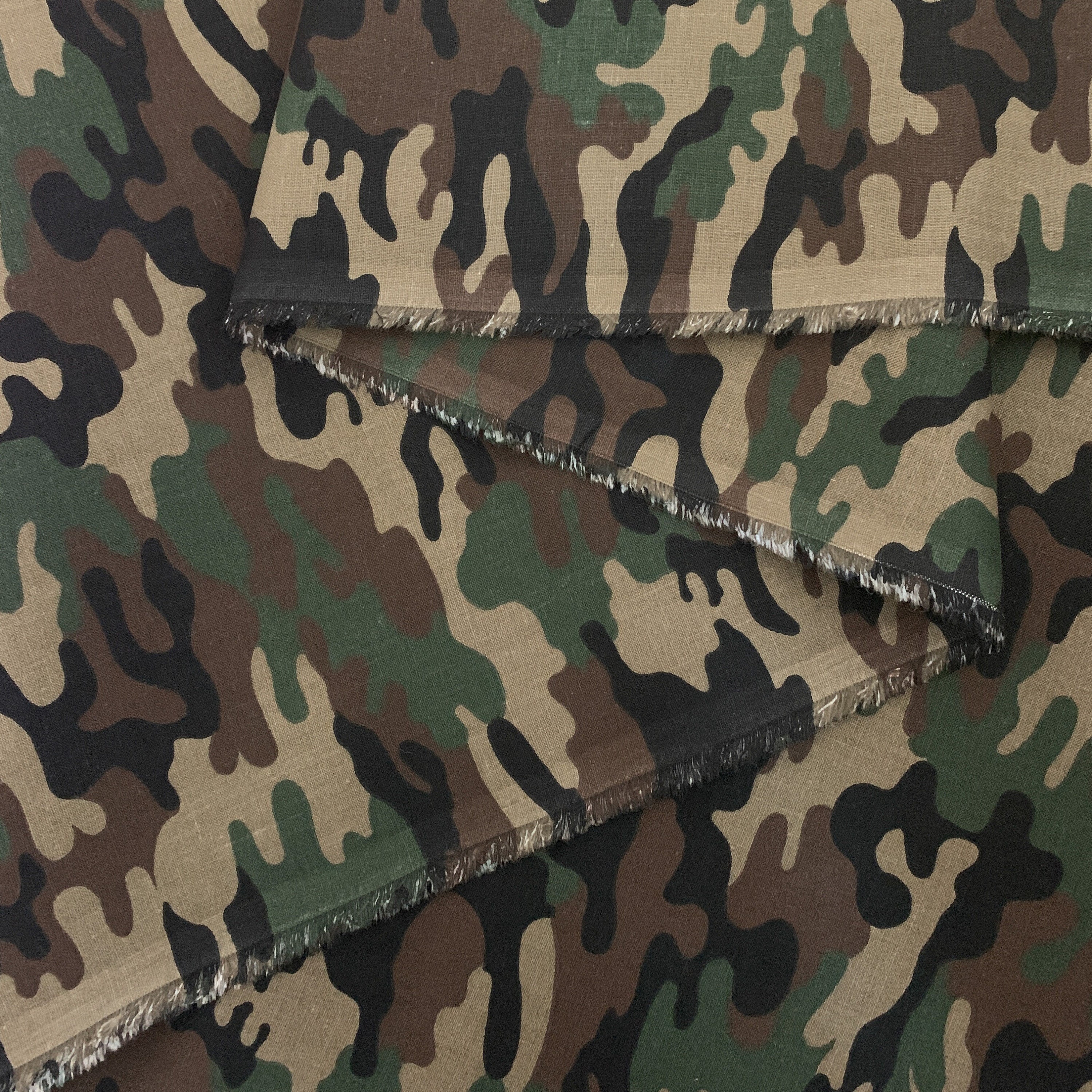 Green Camo 100% Cotton Fabric: Quilting & Apparel - Etsy