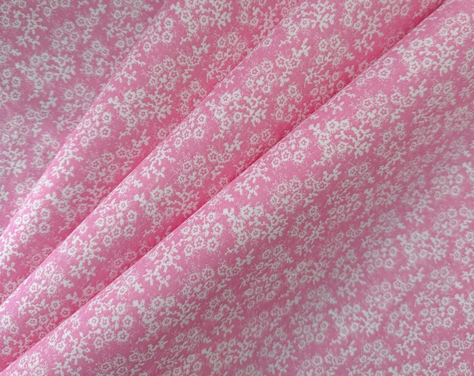 100% Cotton Fabric in Pink Calico Allover, by Richlin Fabrics, Quilting ...