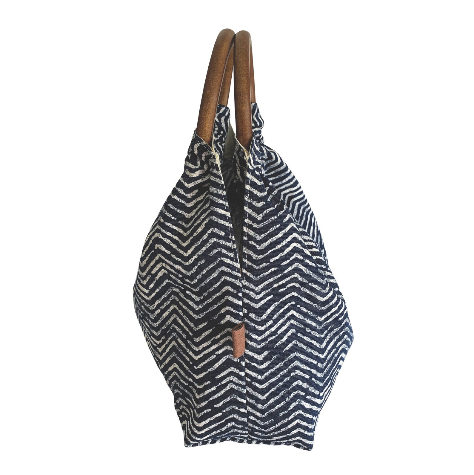 Ring Handle Bag PDF Sewing Pattern, Modern Granny Bag, Wood Handle ...