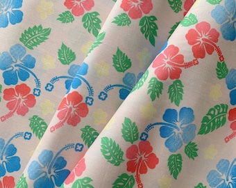 Hibiscus Fabric Hibiscus Holiday White Preapproved by Samalah Hibiscus ...