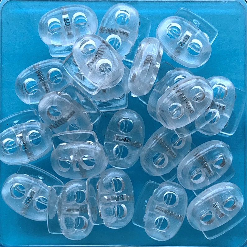 Large Double Hole Toggle Cord Locks Bean Toggles Plastic - Etsy