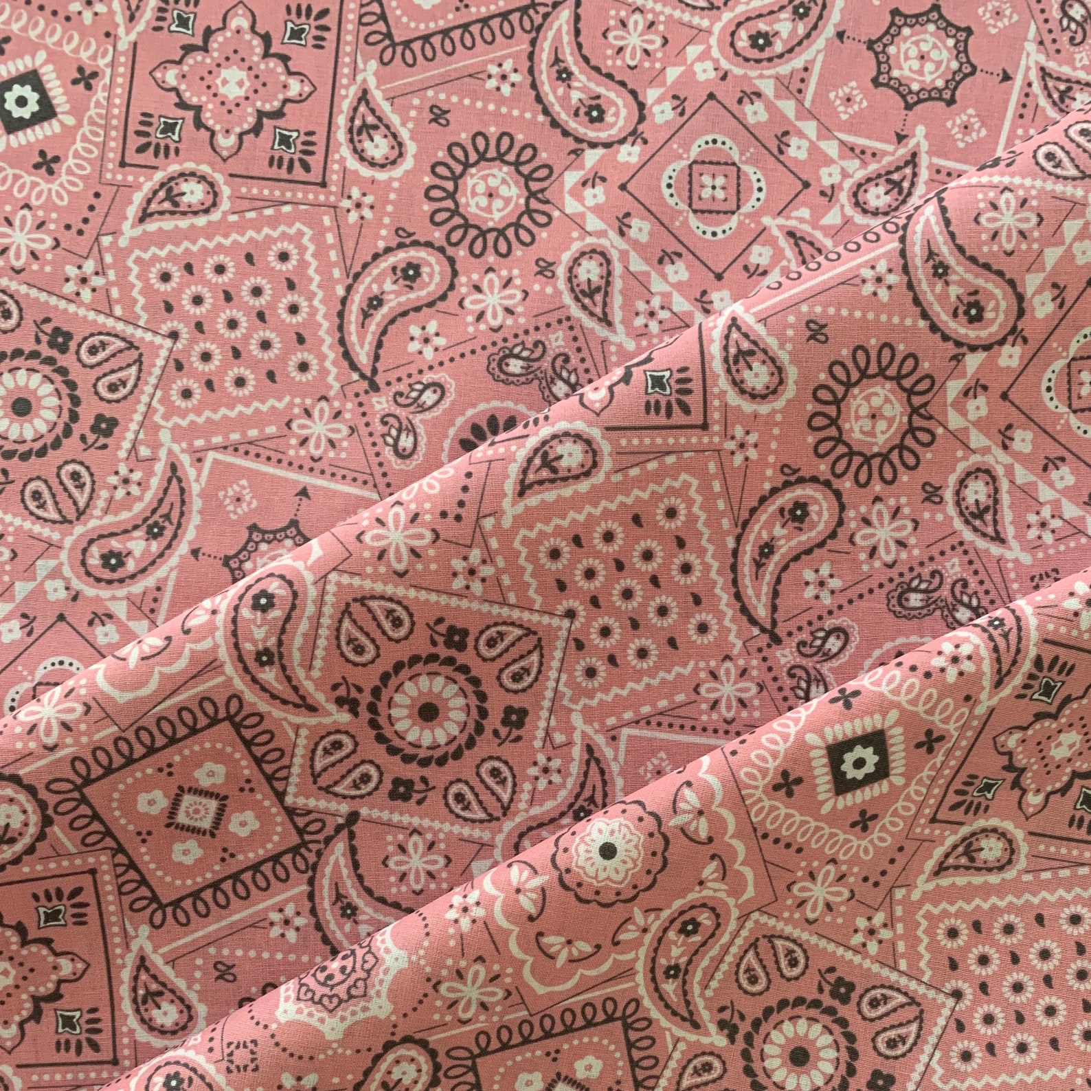 Bandana Fabric 100% Cotton Fabric by the Yard and Half Yard | Etsy